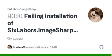 Failing Installation Of SixLabors ImageSharp In NuGet VS Issue SixLabors