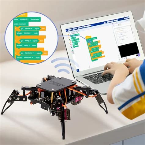 Acebott Esp8266 Quadruped Bionic Spider Robot Kit With Arduino Ide