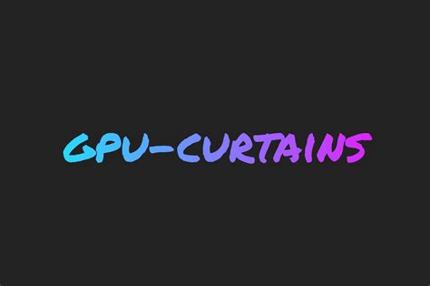 gpu curtains webgpu 3d rendering engine