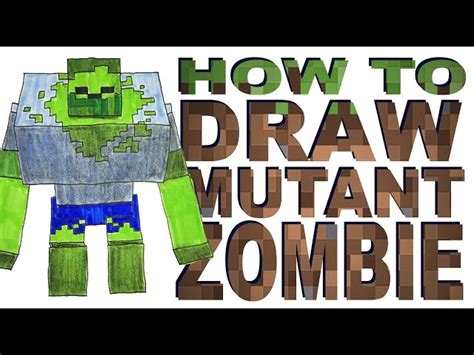 How To Draw Minecraft Mutant Zombie