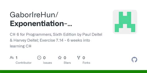 Github Gaborirehun Exponentiation Calculator C 6 For Programmers
