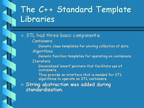 an introduction to stl the c standard template