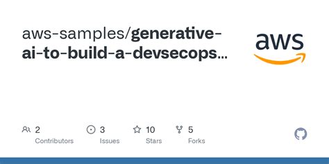 Pull Requests Aws Samples Generative Ai To Build A Devsecops Chatbot GitHub