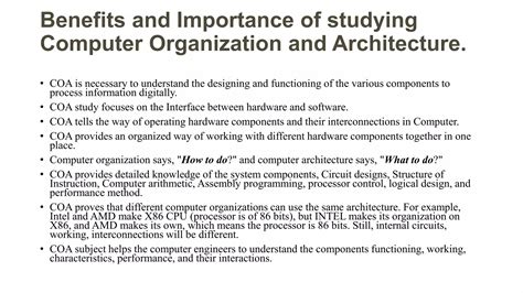 Computer Organization And Architecture Pptx