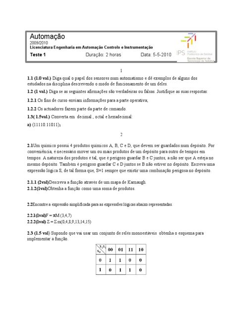 teste de automação pdf