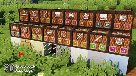 Note Block Displays 3d Texture Pack Para Minecraft 1193 1182 117 Note Block Displays 3d Texture Pack Para Minecraft 1193 1182 117