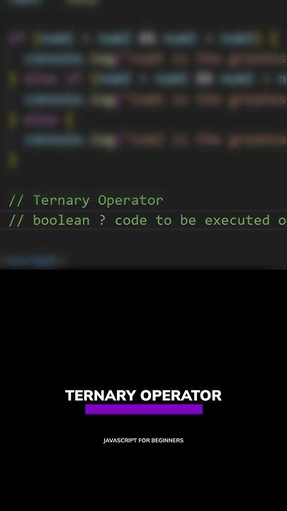 Javascript Ternary Operator Hindiurdu Shorts Javascripttutorial Javascript Youtube