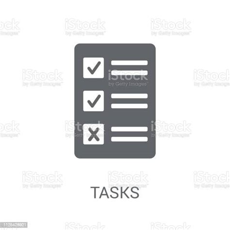 작업 아이콘입니다 생산성 컬렉션에서 흰색 배경에 유행 작업 로고 개념 아이콘에 대한 스톡 벡터 아트 및 기타 이미지 아이콘 계획 리스트 Istock