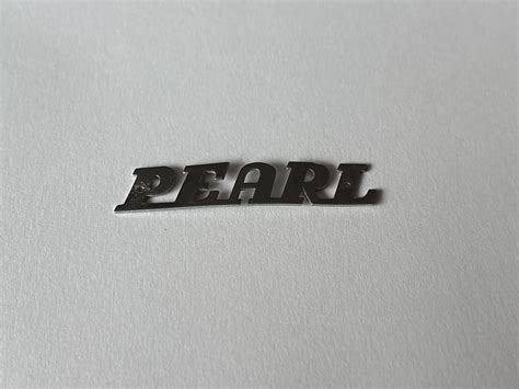 Pearl Script Badge 1960s Reverb