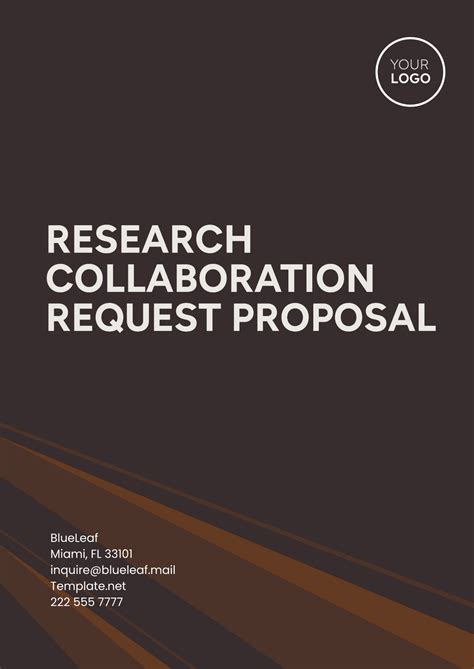 free research collaboration request proposal template to edit online