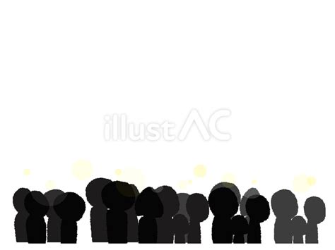 人々のシルエットイラスト No 25148094｜無料イラスト・フリー素材なら「イラストac」