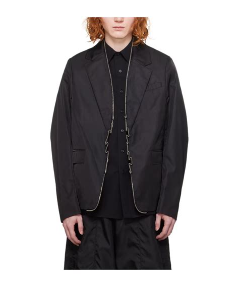 Ader Error Elva Suit Coat In Black Modesens