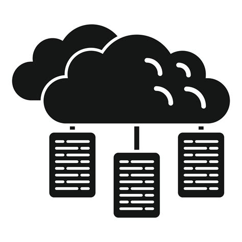 Cloud Data Server Icon Simple Vector Software System 15092835 Vector Art At Vecteezy