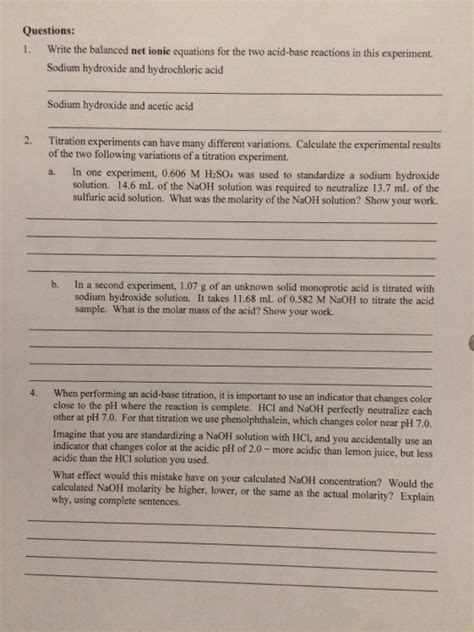Solved Questions Write The Balanced Net Ionic Equations Chegg