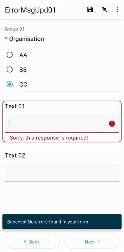 Missing Update Of Error Message Support Odk Forum