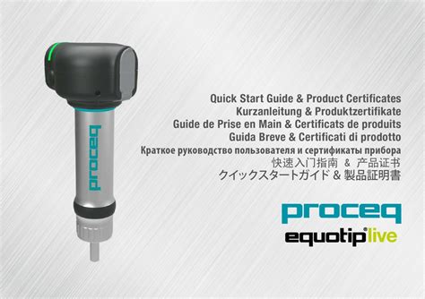 PROCEQ EQUOTIP LIVE QUICK START MANUAL Pdf Download ManualsLib