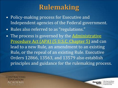 Ppt The Rulemaking Process Powerpoint Presentation Free Download