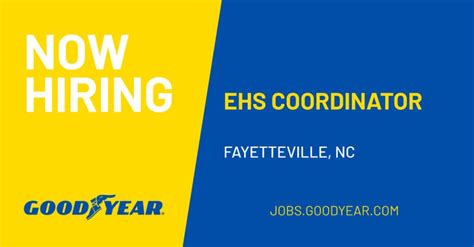 Great Opportunity For An Ehs Coordinator To Join Our Fayetteville Team