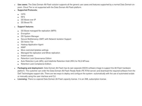 Data Domain All Flash Summary Dell Powerprotect Data Domain All Flash