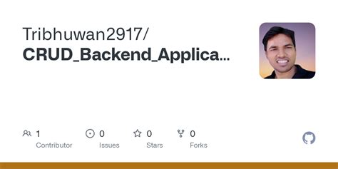 GitHub Tribhuwan2917 CRUD Backend Application