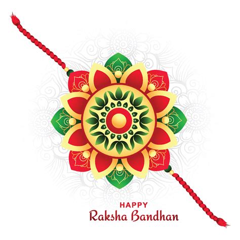 Indian Festival Raksha Bandhan Colorful Decorative Rakhi Background