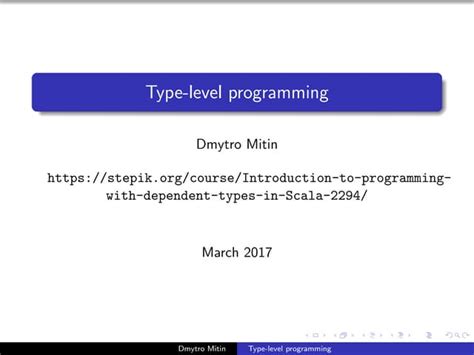 22 Scala Type Level Programming Shapeless Ppt