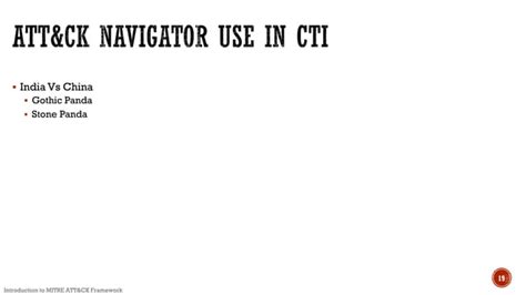 Introduction To MITREs ATT CK Framework Pdf