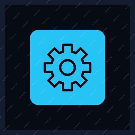 Premium Vector Active Settings Button Ui Element Template