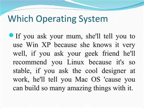 Operating Systems Ppt