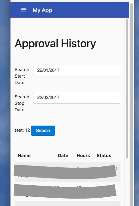 Angular Table Not Displaying Properly On Mobile Device Stack Overflow