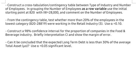 Solved Construct A Cross Tabulationcontingency Table