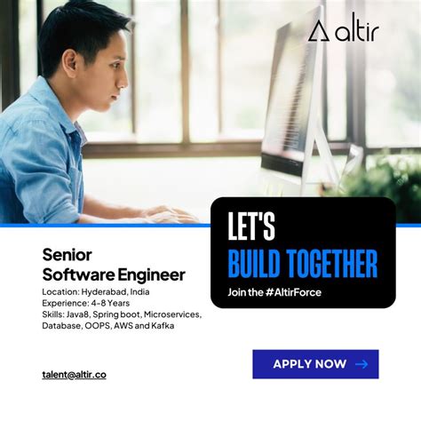 Altir On Linkedin Altir Hiringalert Java Springboot Microservices Database Kafka Aws