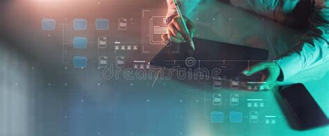 Data Analytics And Business Performance Metrics Visualization Stock