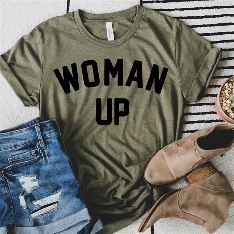 Woman Up Shirt Women Empowerment Shirt Feminism Girl Power Etsy