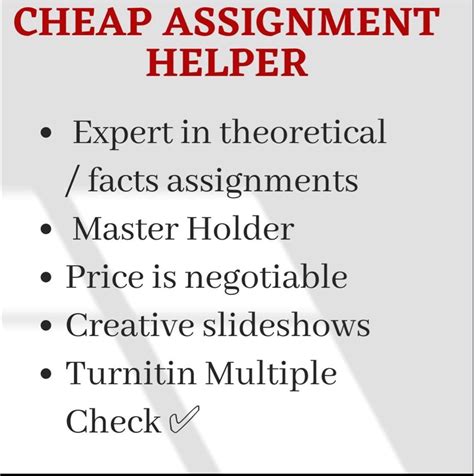 assignments helper announcements on carousell