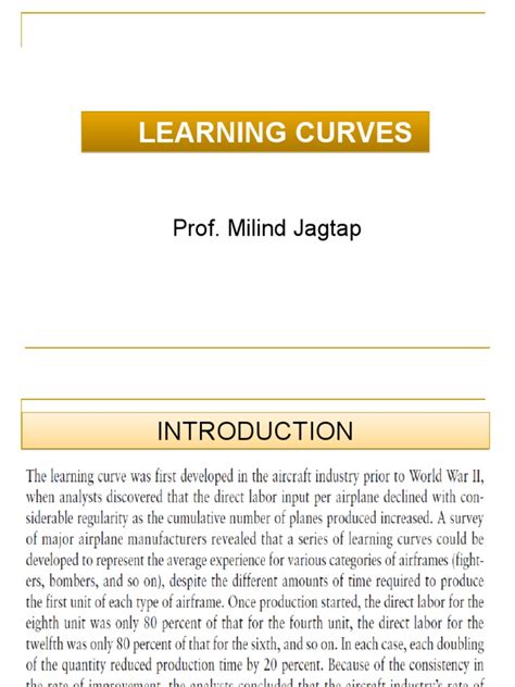Learning Curve Analysis For Computer Assembly Order Pdf Strategic Management Economics