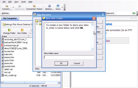 Configuring Your Site In WS FTP