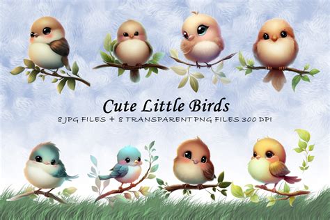 Cute Little Birds Gráfico Por Awkwardannies · Creative Fabrica