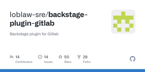 Github Loblaw Srebackstage Plugin Gitlab Backstage Plugin For Gitlab