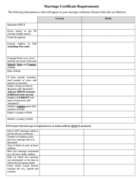 Marriage Certificate Download Free Documents For Pdf Word And Excel