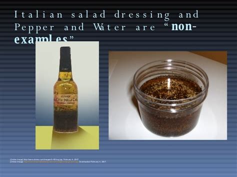 Mixtures Examples And Non Examples
