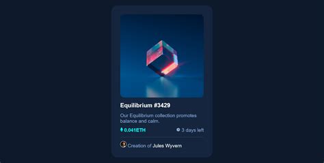 GitHub Tdmoree Frontend NFT Preview Card Mentor Challenge