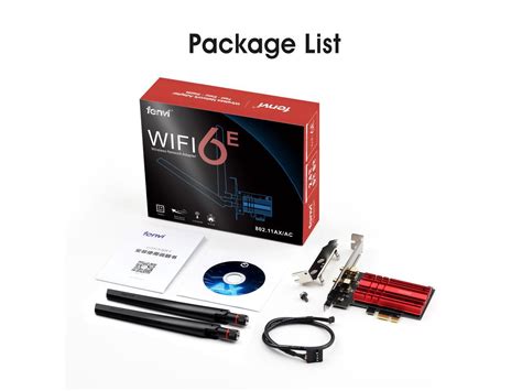 Fenvi FV AXE Wi Fi E AX PCIe Network Card Bluetooth Heat Sink AX Mbps Ax