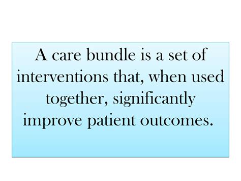 PREVENTION OF HAI CARE BUNDLE APPROACH PDF