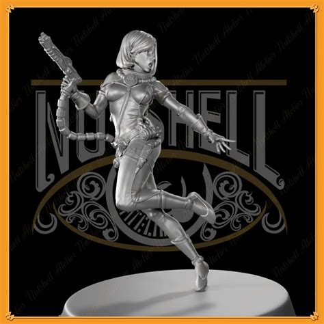 D Printable Nutshell Atelier Space Girl Figure Only NSFW By Nutshell Atelier