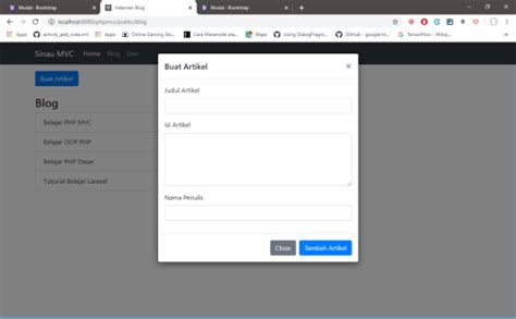 Sinau Dasar Mvc 9 Insert Membuat Web Sederhana Dengan Mvc By