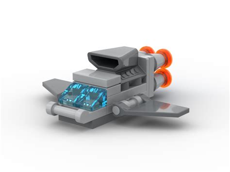 Lego Moc Miniature Spaceship By Motionsking Rebrickable Build With Lego