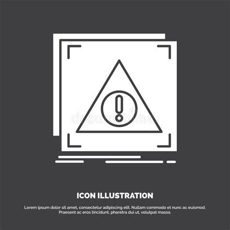 Error Application Denied Server Alert Icon Glyph Vector Symbol For Ui And Ux Website Or