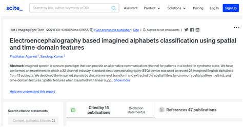 Electroencephalography Based Imagined Alphabets Classification Using Spatial And Time‐domain