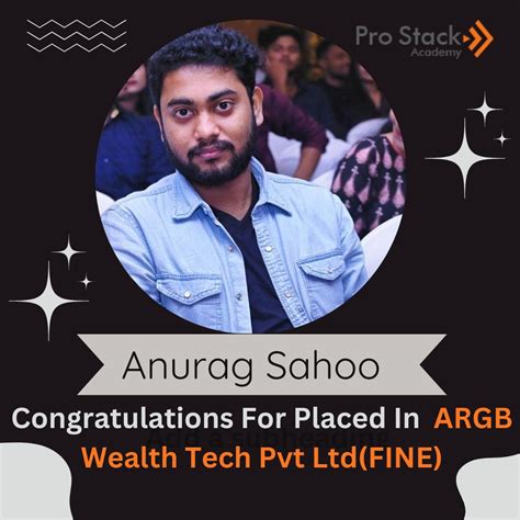 Pro Congratulations Anurag Sahoo🥳🥳 We Wish You The Best Future We Are